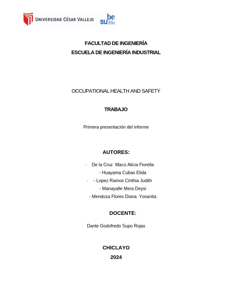 Estructura Del Informe P1 | PDF