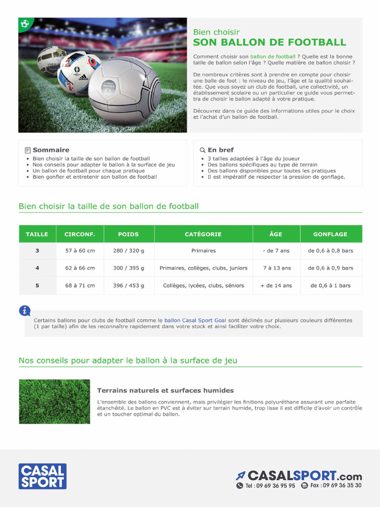 Guide Ballon Foot | PDF