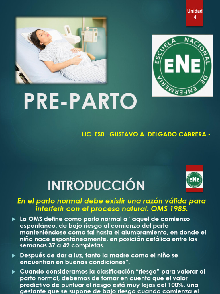 Unidad 4 Preparto | PDF