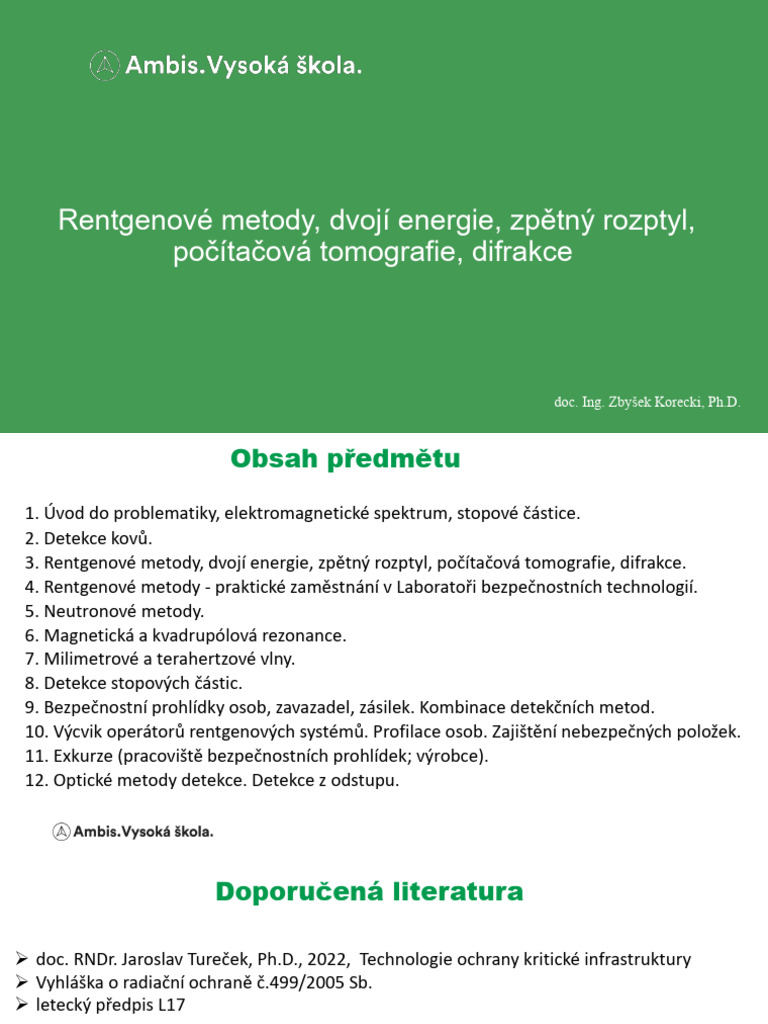 Prednaska Technologie Ochrany KI VS Ambis 2024 | PDF
