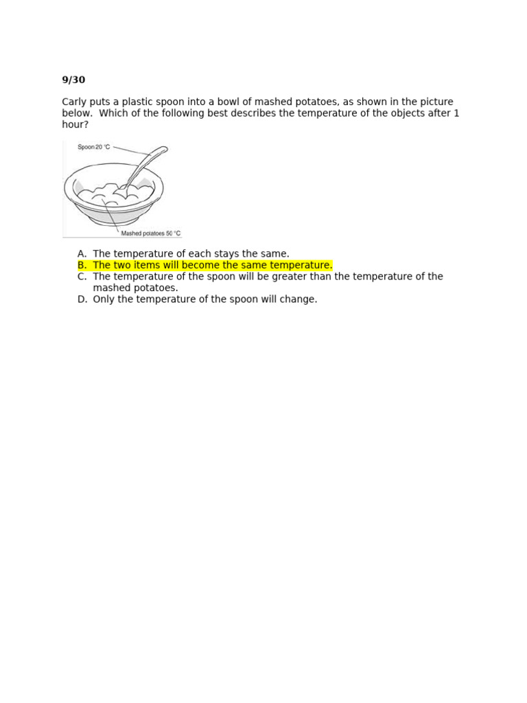 Heat Transfer Exit Ticket | PDF