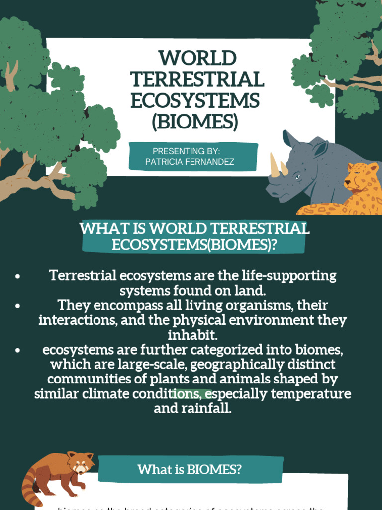 Ecosystems and Habitats at Risk Science Presentation in Dark Green ...