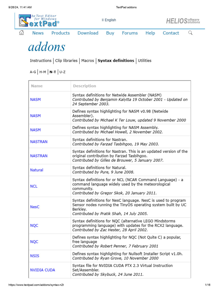 TextPad Addons5 | PDF