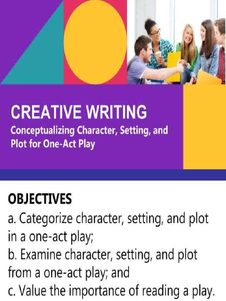 Character Setting and Plot For A One Act Play 1 | PDF