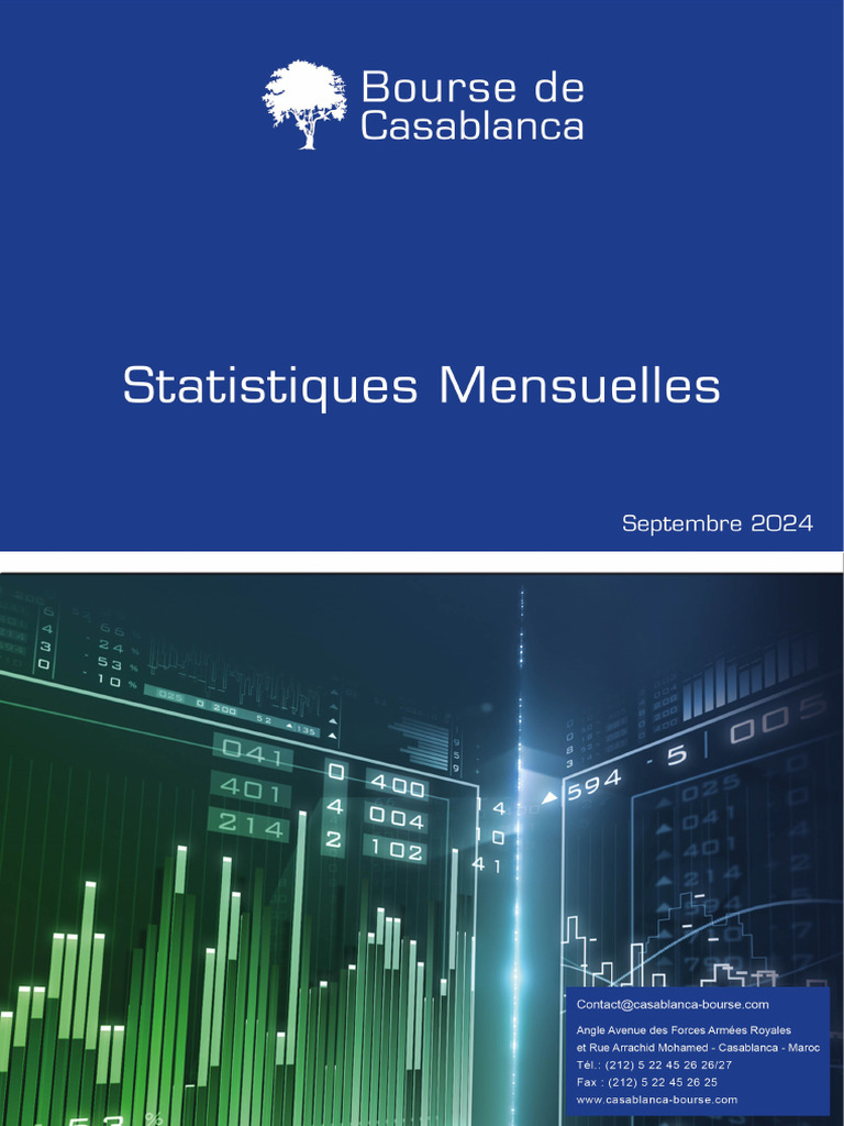 Rapport Mensuel 9 2024 Bourse Casa | PDF