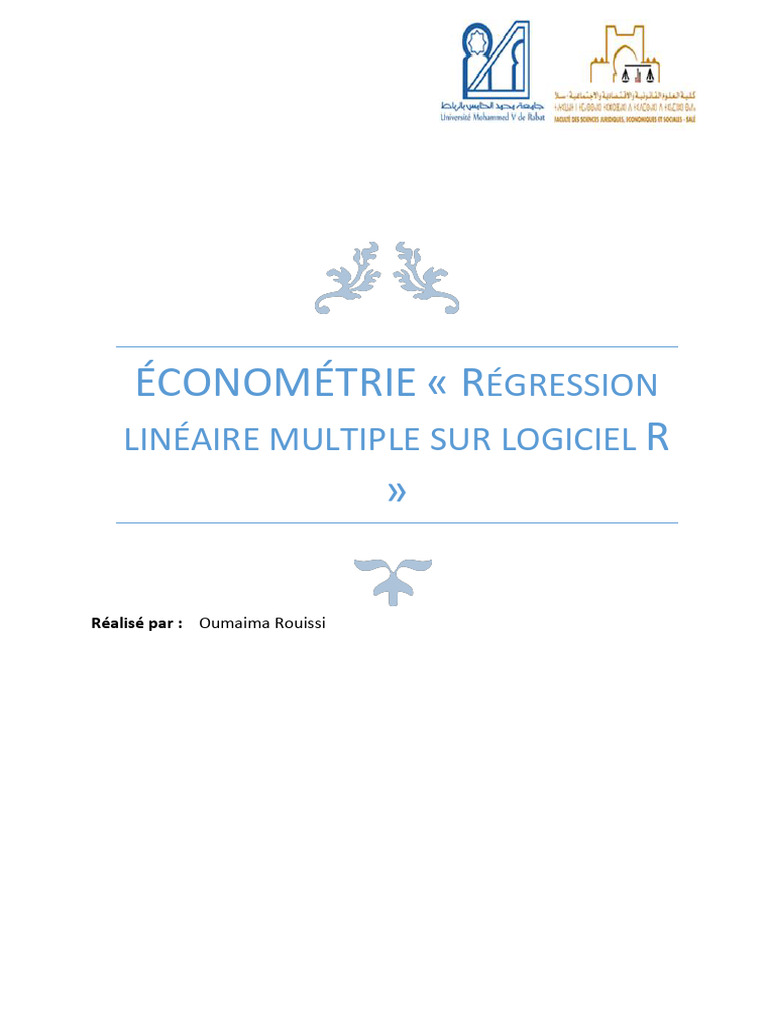 ECONOMETRIE | PDF