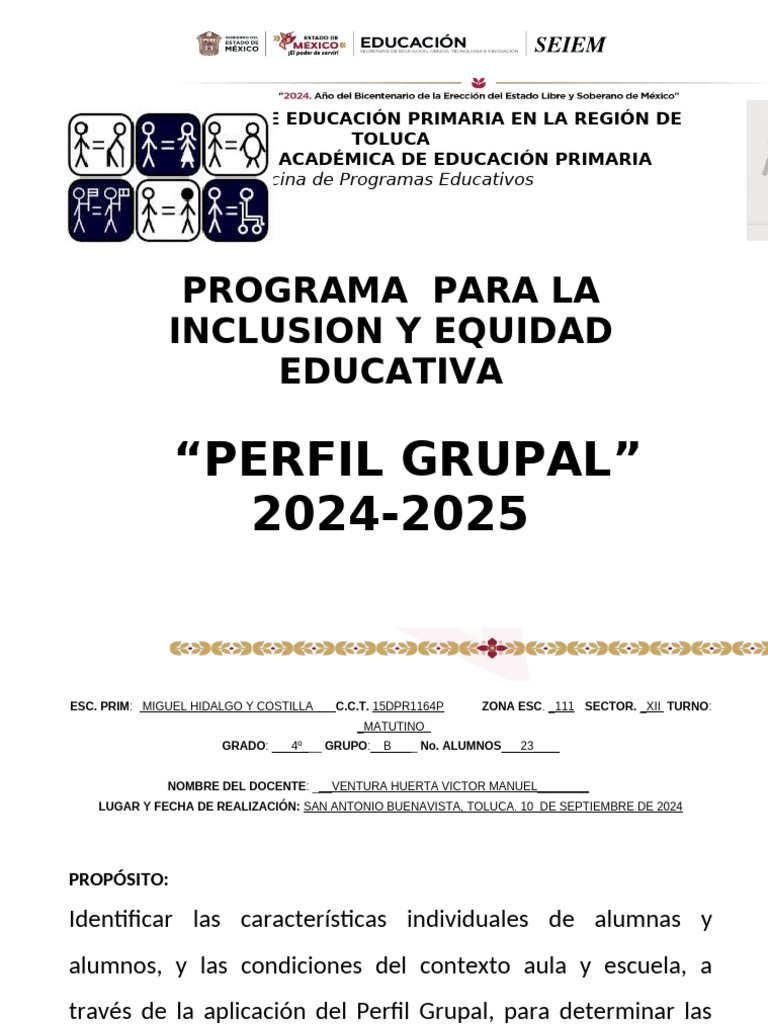 24-25 - Perfil Grupal 4B | PDF