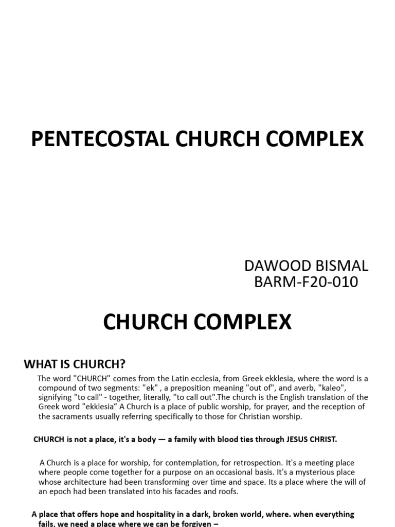 Pentecostal Church Complex 1 | PDF