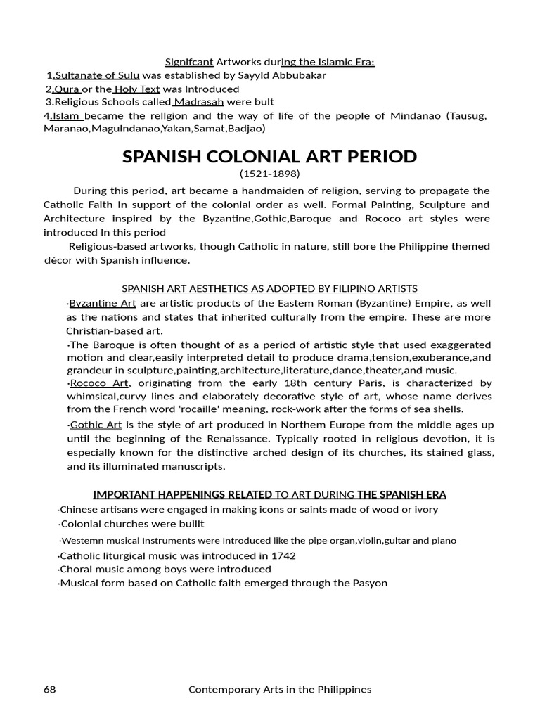 Spanish Colonial Art | PDF