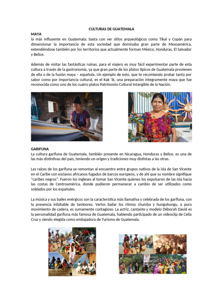 Culturas de Guatemala | PDF