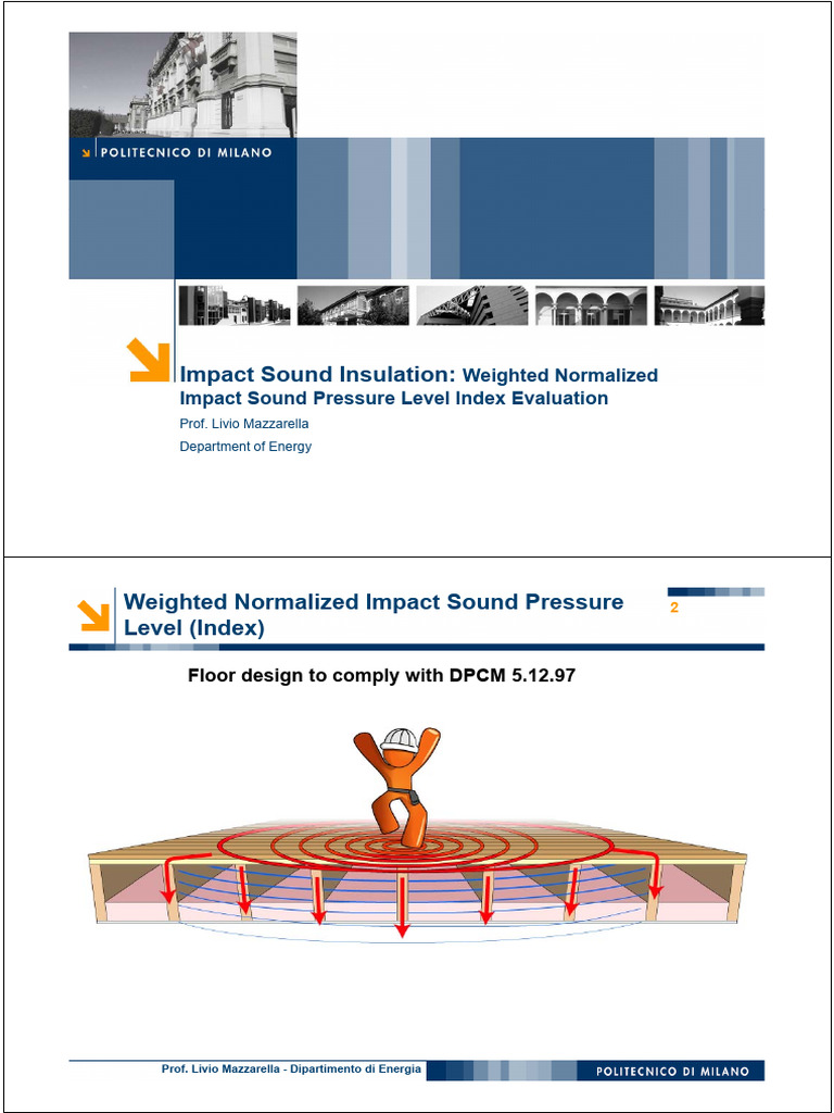 Impact Sound Insulation:: Weighted Normalized Impact Sound Pressure ...