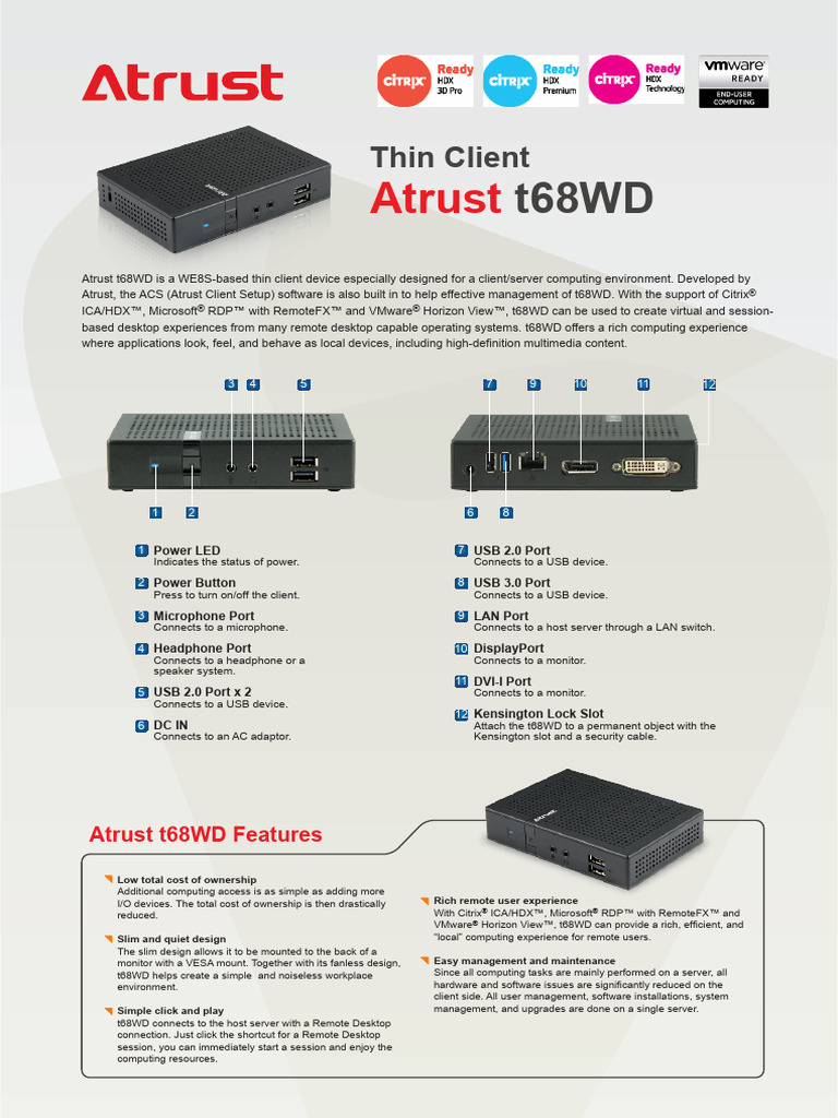 t68WD Specification | PDF