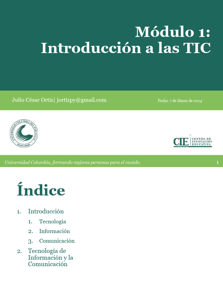 Clase1 TIC JCO | PDF