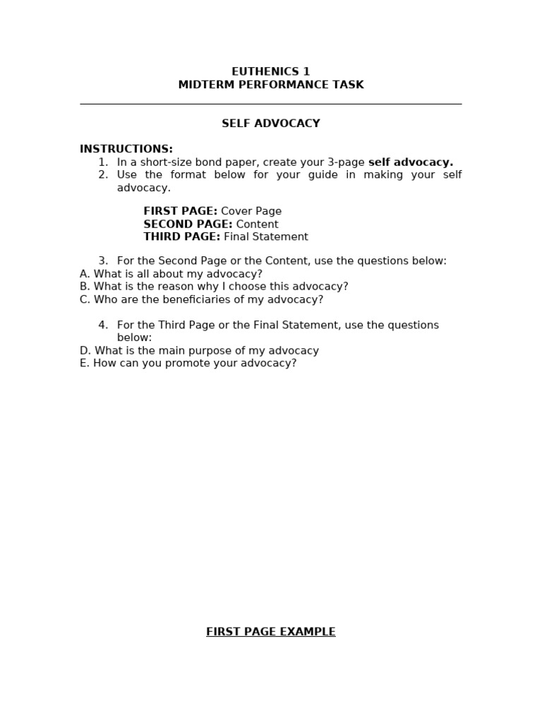 Euthenics Midterm Performance Task | PDF | Social Science | Politics