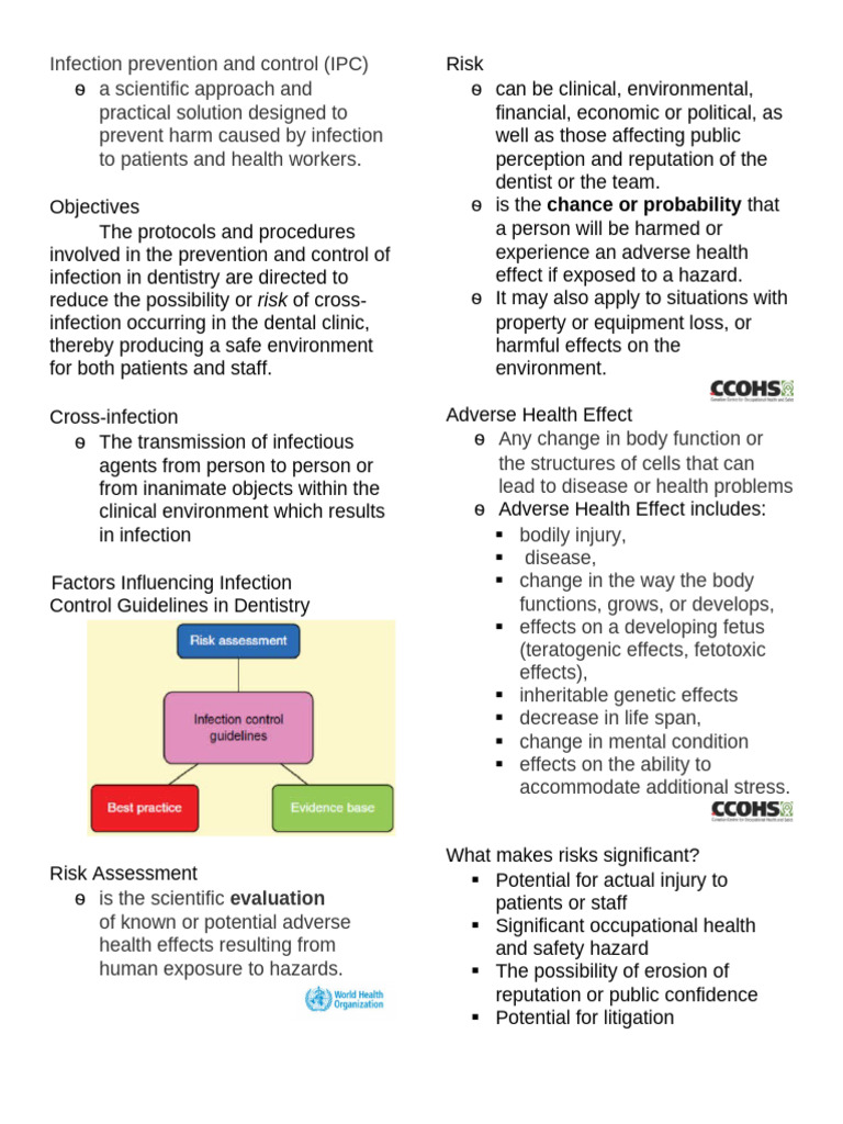 Infection Prevention And Control Pdf