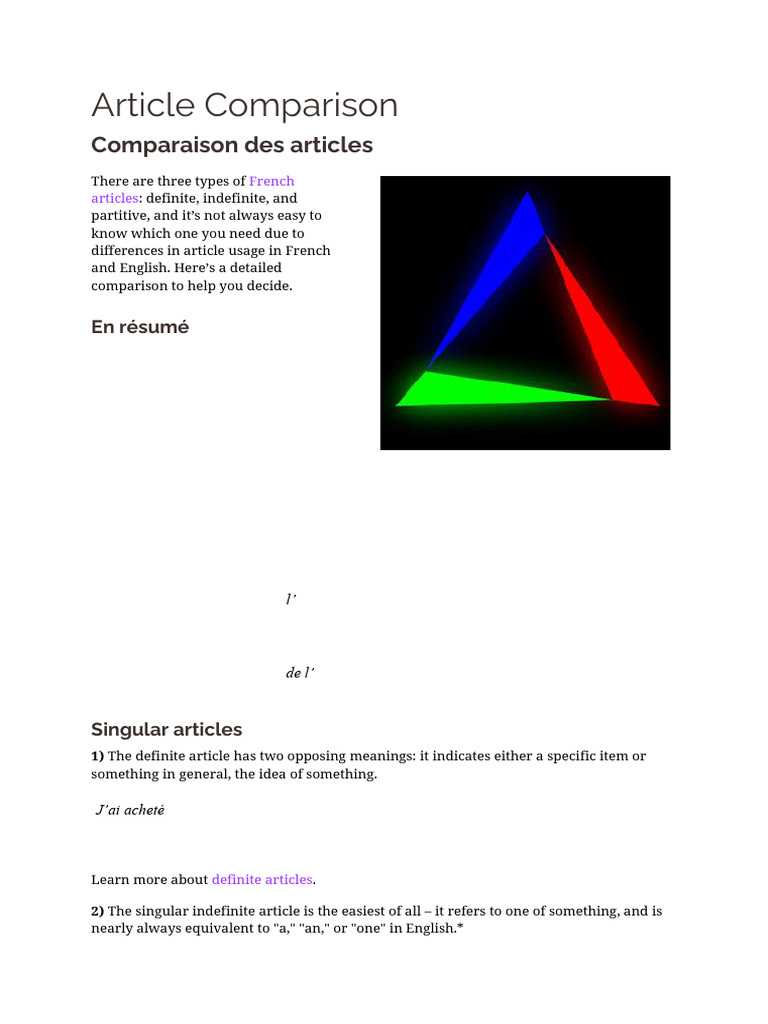 Article Comparison | PDF