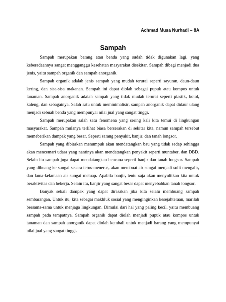 Sampah | PDF