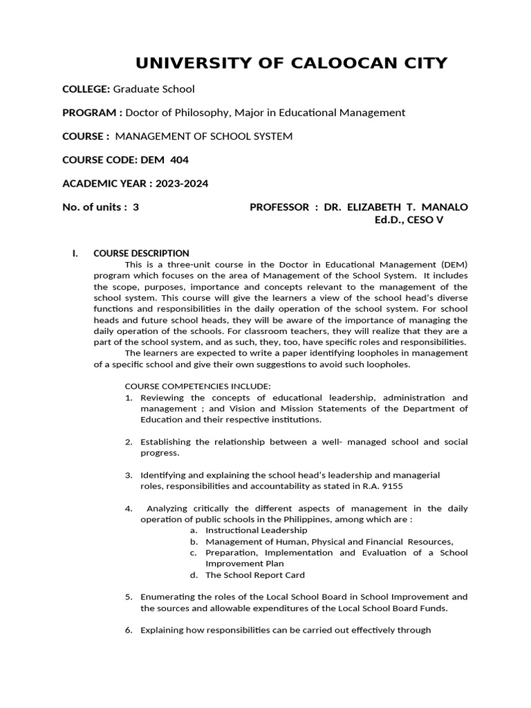 SYLLABUS | PDF
