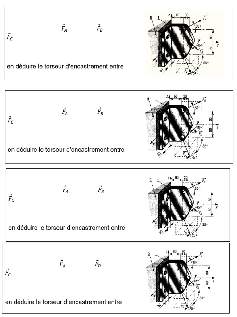 Statique Torseurs | PDF