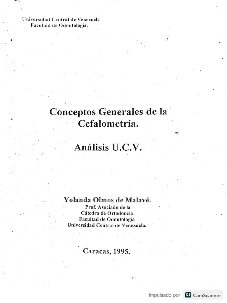 Cefalometría U.C.V. | PDF