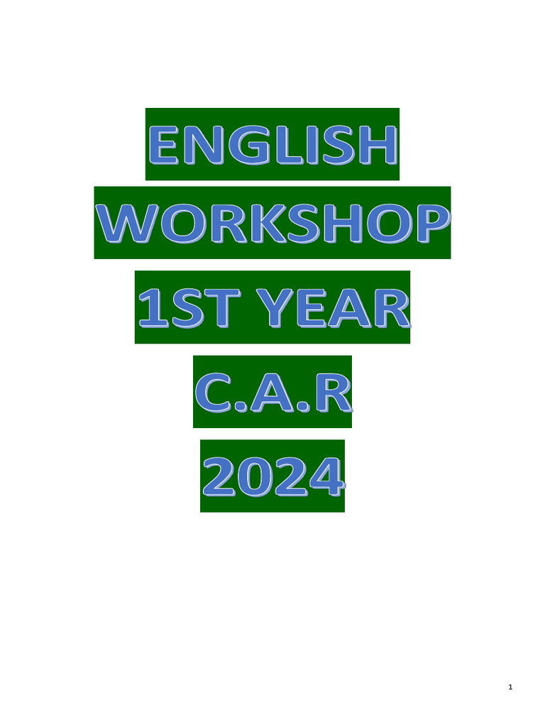 English Workshop 2 | PDF