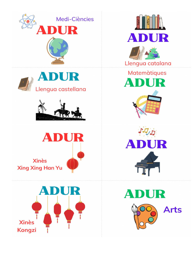 Etiquetas Asignatures | PDF