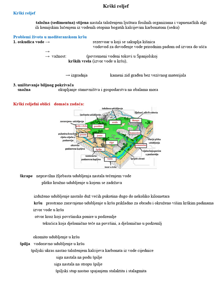 A) Krški Reljef | PDF