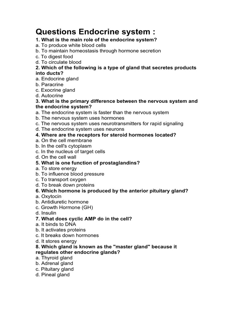 Human Ph. Endocrine System | PDF