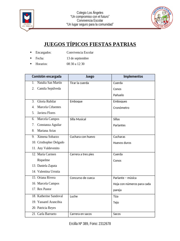 Fiestas Patrias | PDF