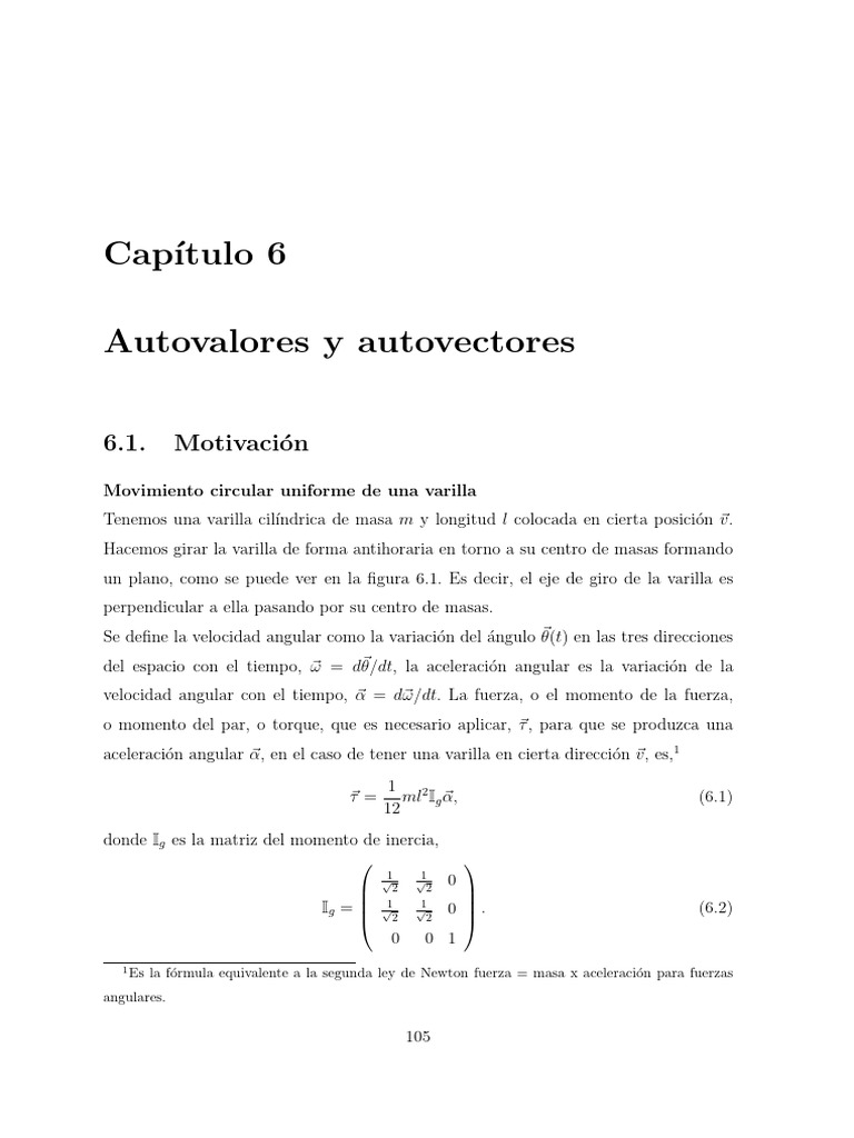 13 Tema 5 Autovalores y Autovectores Libro | PDF
