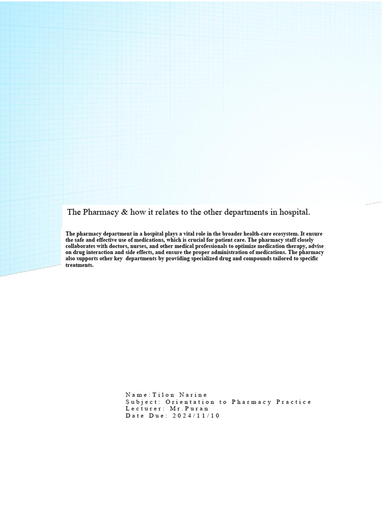 Pha 011 | PDF | Pharmacy | Patient Safety