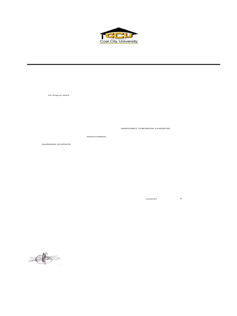 Clinical Experience Signed | PDF