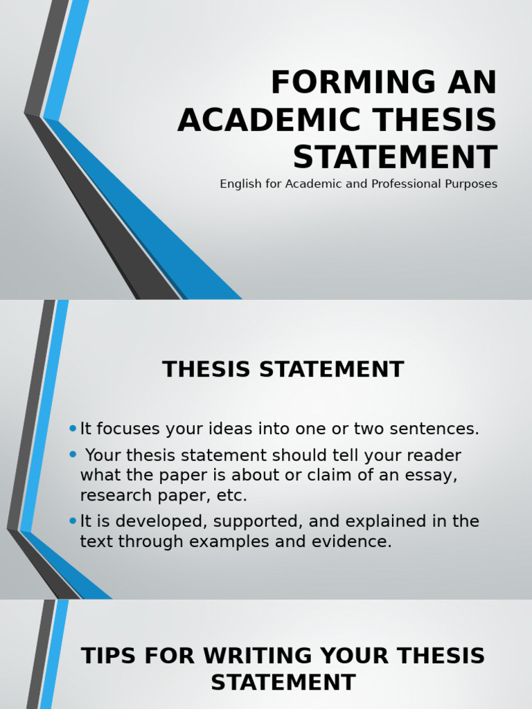 Crafting Effective Thesis Statements | PDF | Thesis