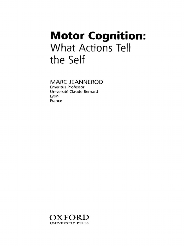 Motor Cognition | PDF