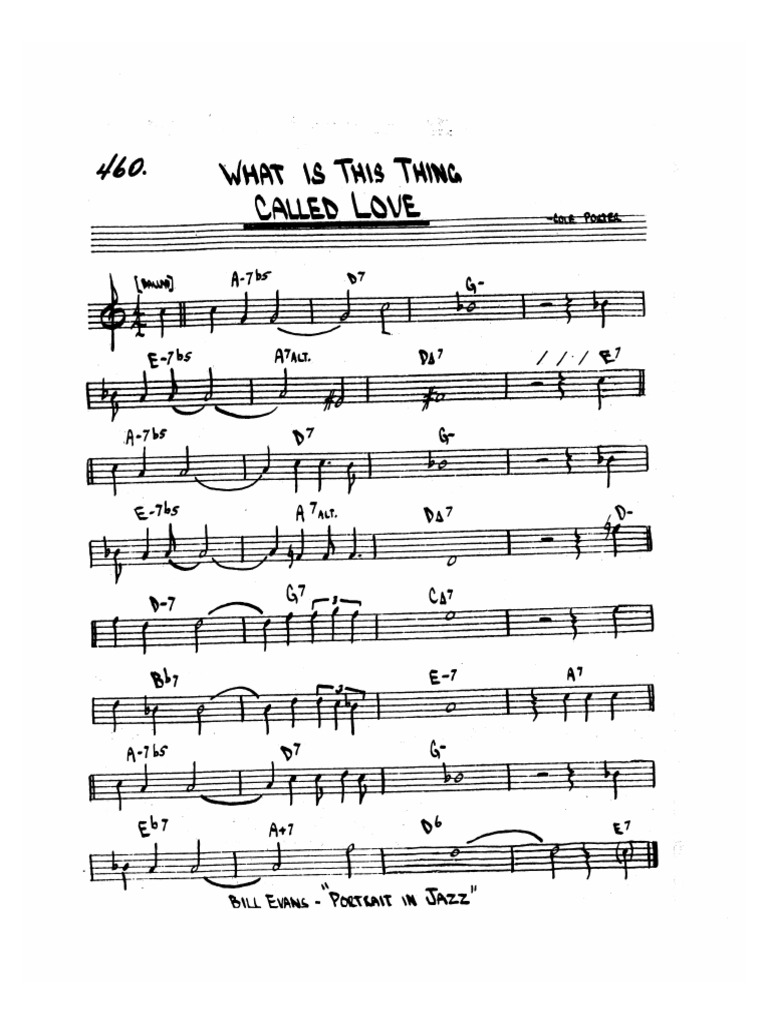 What Is This Thing BB Lead Sheet | PDF