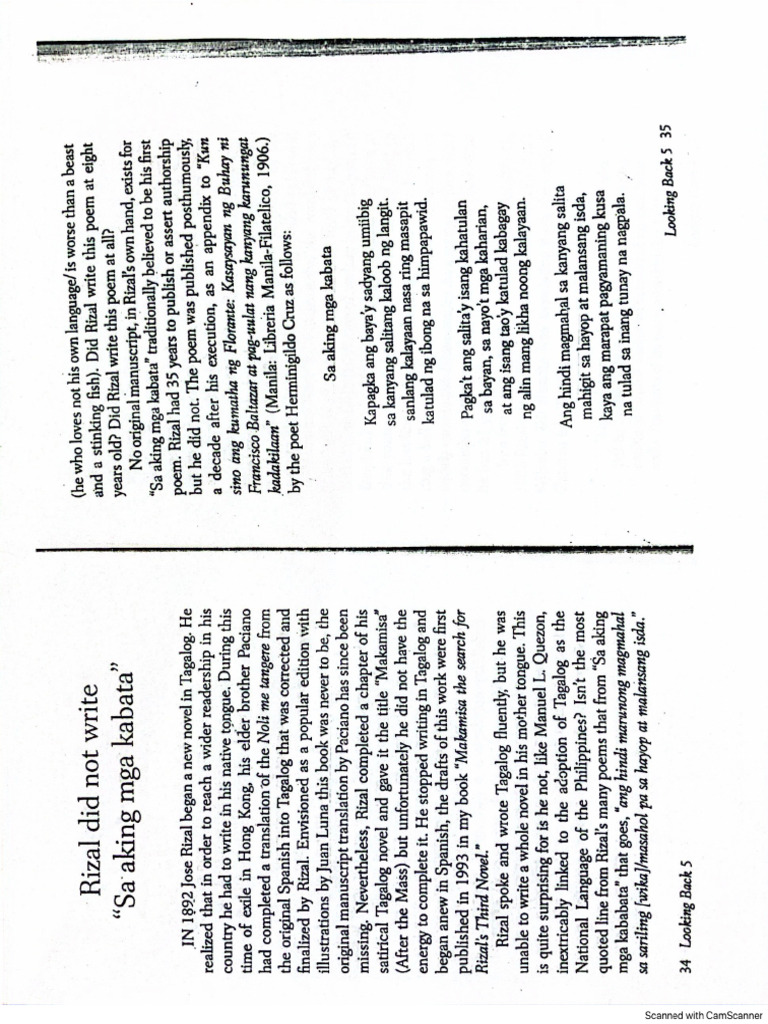 Sa Aking Mga Kabata Pdf