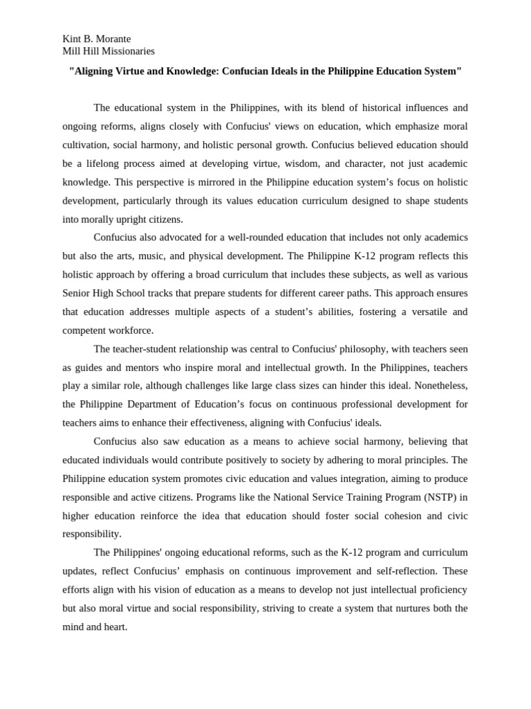 Aligning Virtue and Knowledge | PDF | Confucius | Wellness