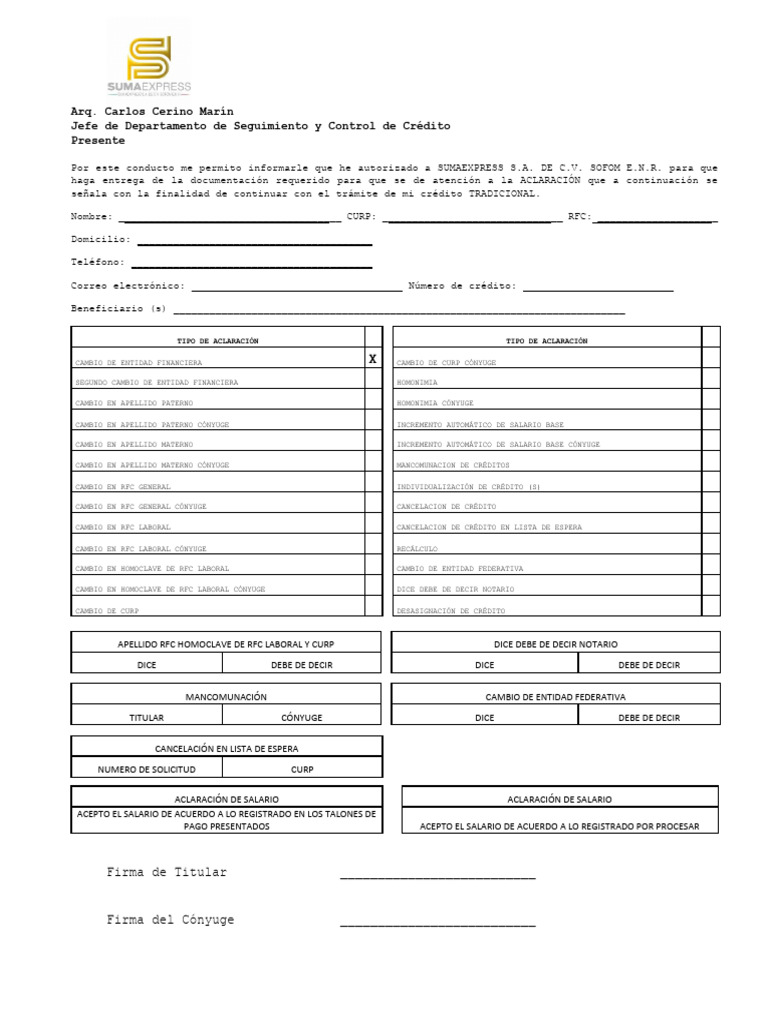 Formato Cambio de Sofom | PDF