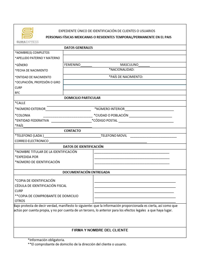 Identificación de Clientes en México | PDF