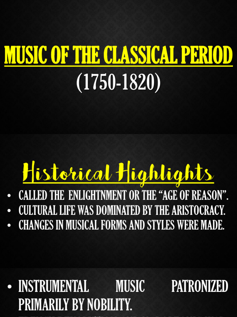 Music of The Classical Period Revised Students | PDF
