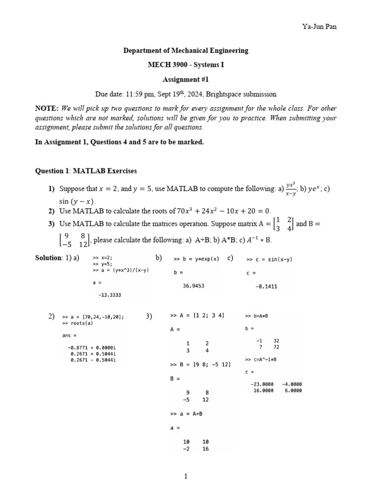 Assignment - 1 - Questions Systems | PDF