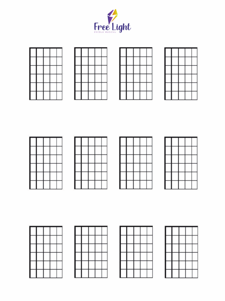 Diagrama de Acordes Violão e Guitarra | PDF