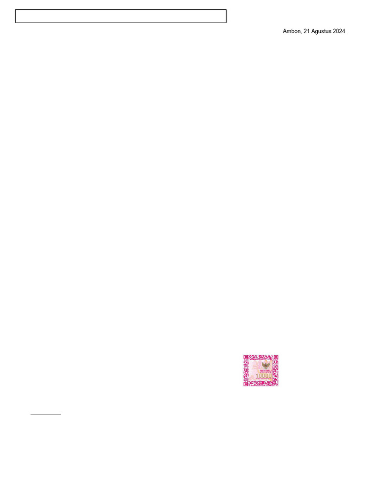 STAMP Surat Lamaran CPNS 2024 SLTA-1-1 | PDF