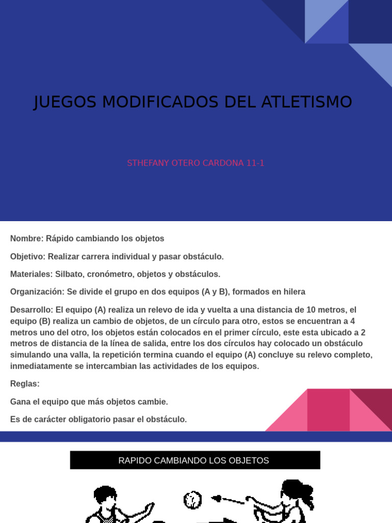 Juegos Modificados Del Atletismo | PDF
