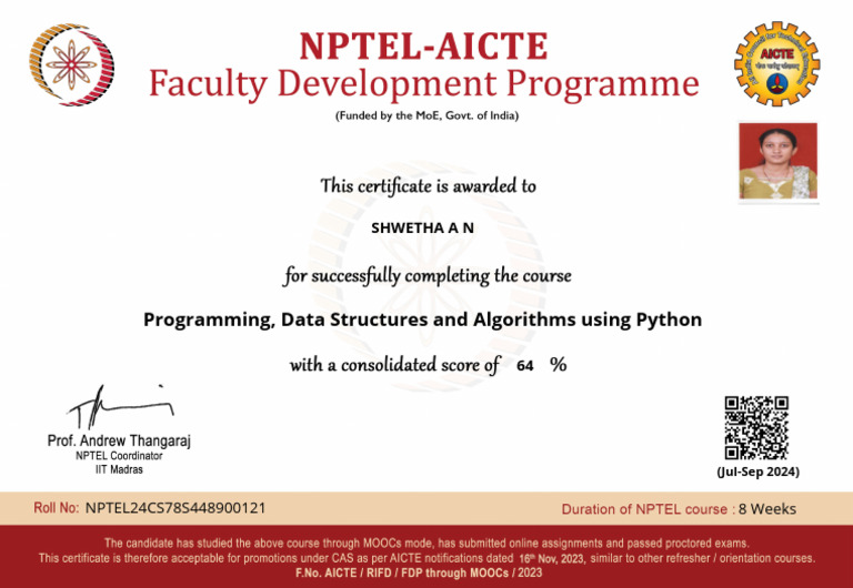 Programming Data Structures And Algorithms Using Python Pdf