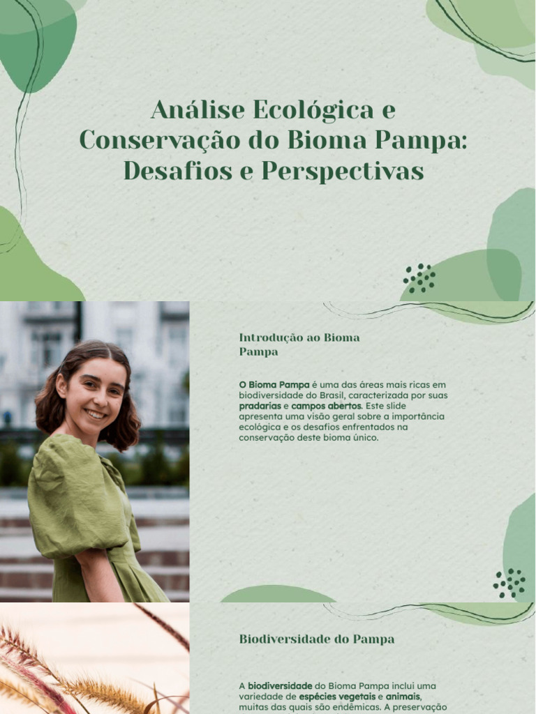 Slidesgo Analise Ecologica e Conservacao Do Bioma Pampa Desafios e ...