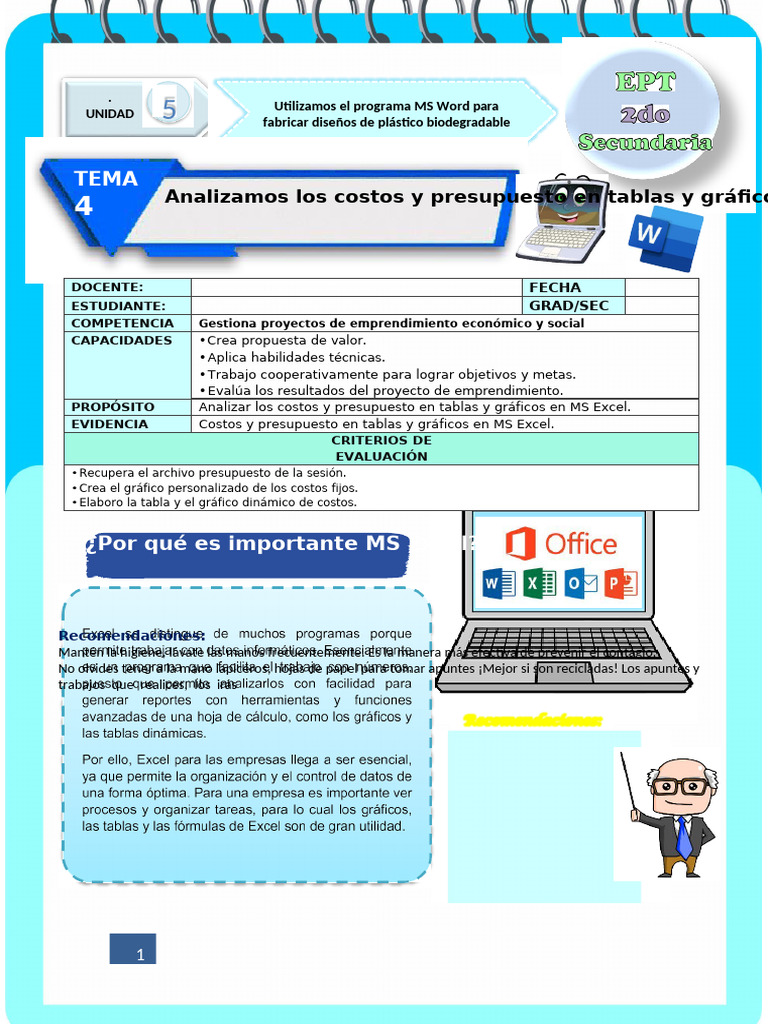 Ficha de Actividad Ept 2°-Semana 4-1 | PDF