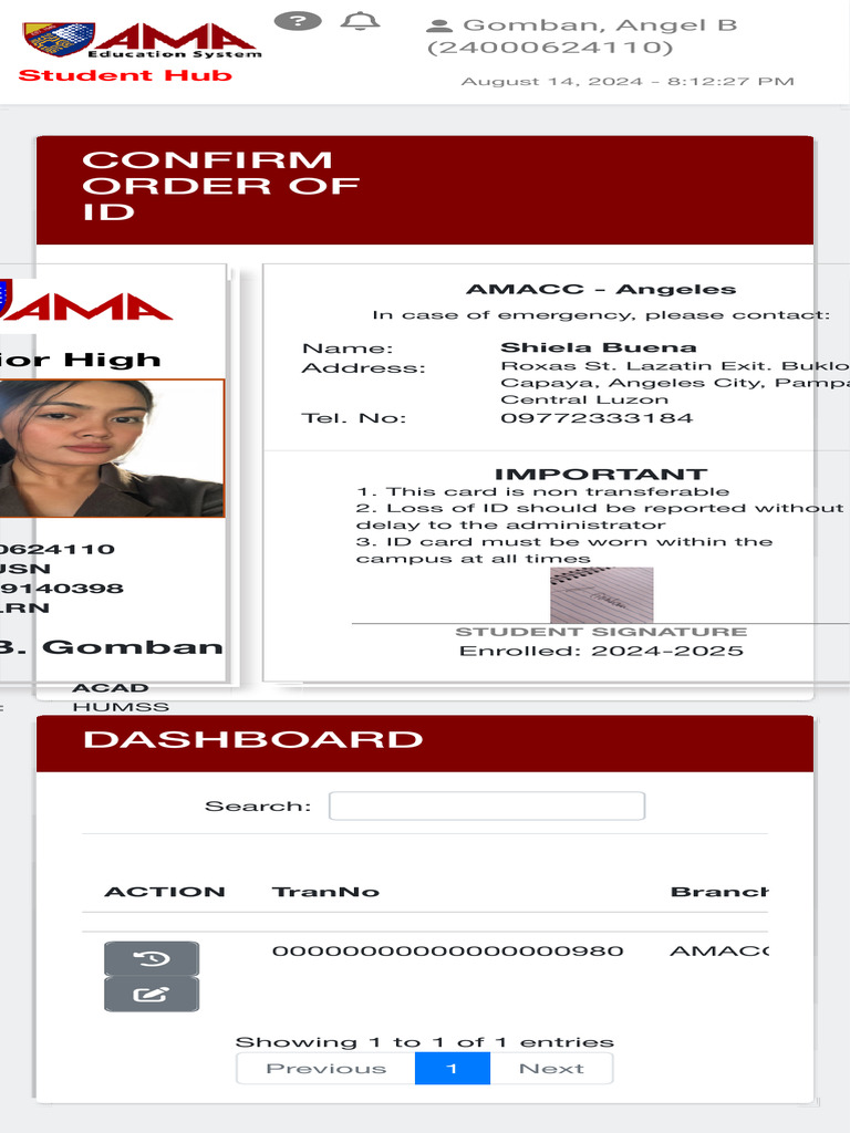 Student Dashboard | PDF