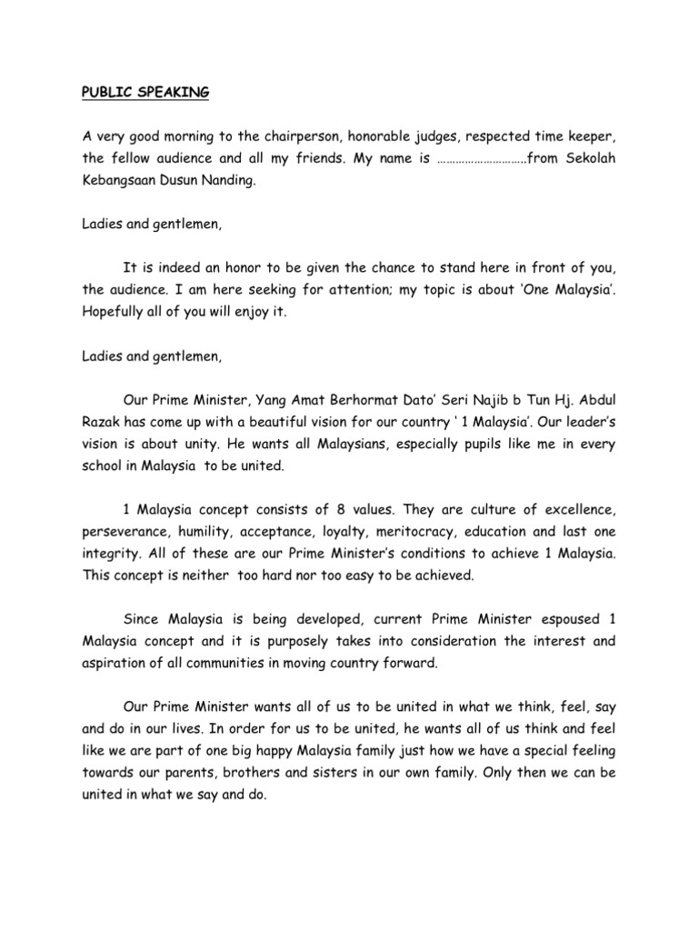 Public Speaking | PDF