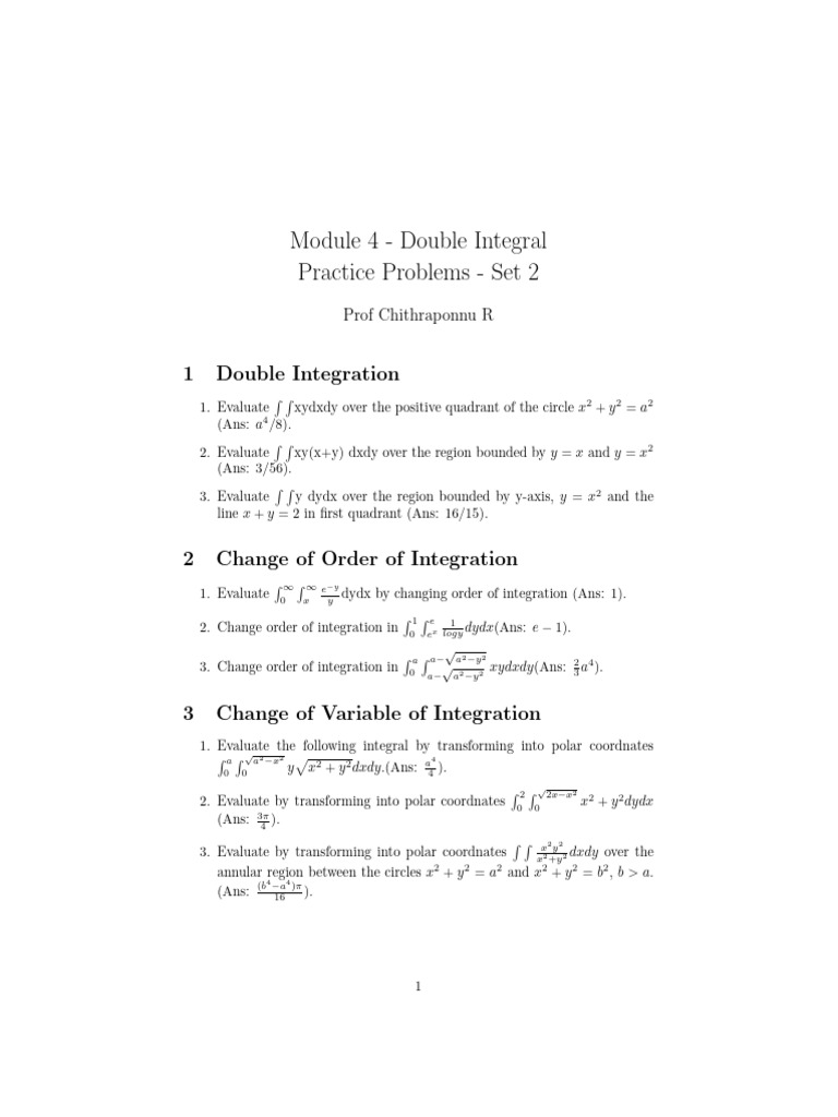 Module 4 Practice Problem Set 2 | PDF